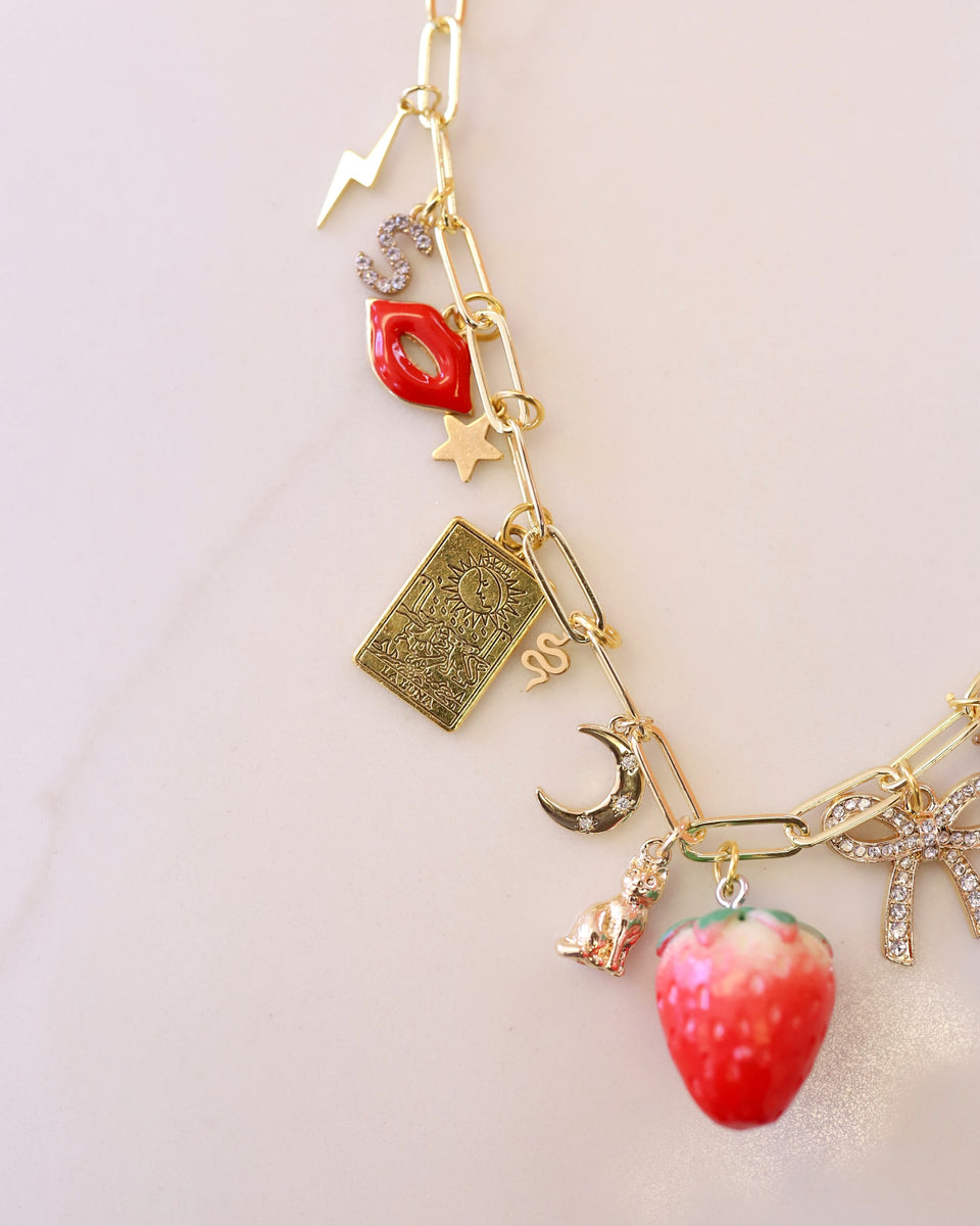 Golden Charm Necklace – Salty Jewelry Co.